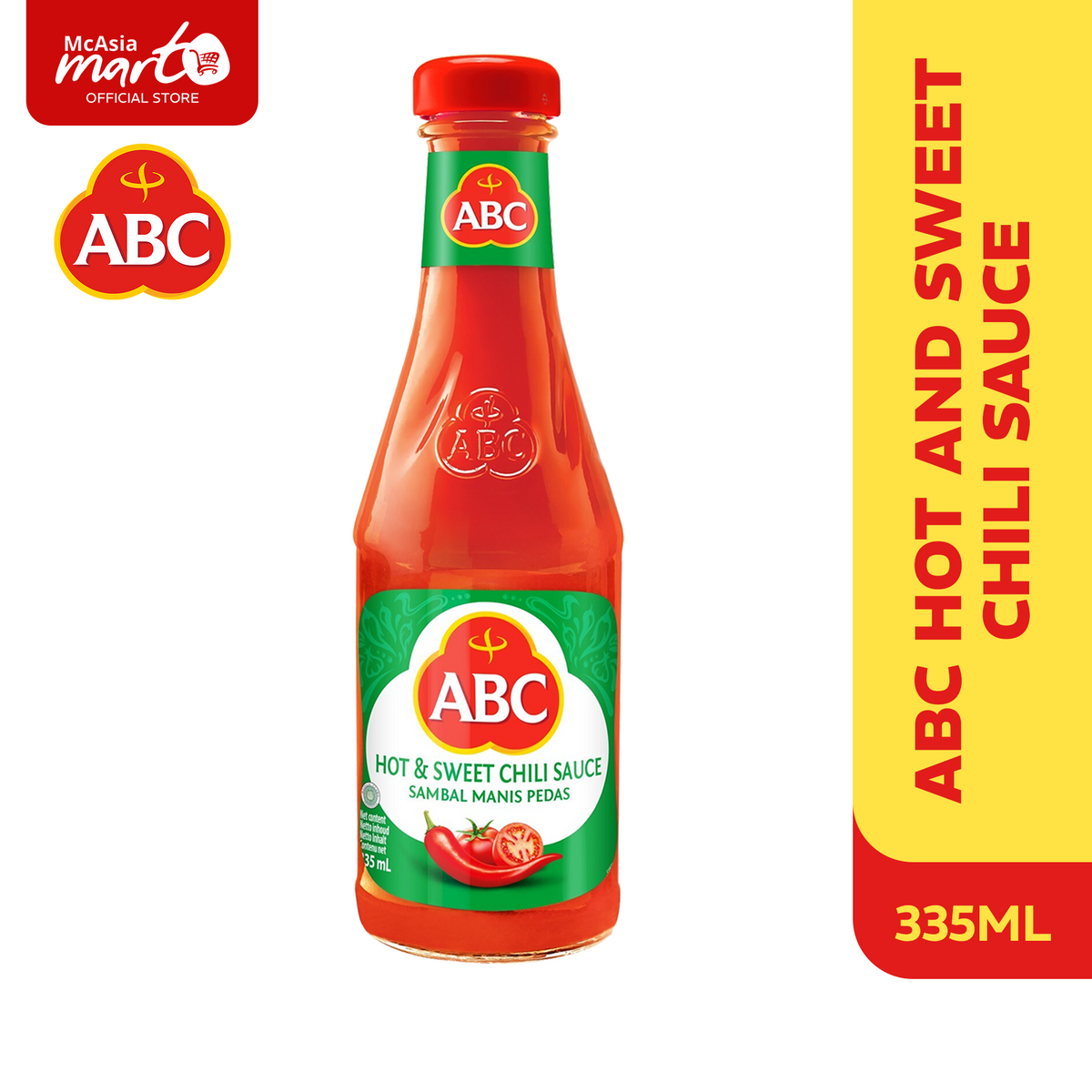 Shop Abc Hot And Sweet Chili Sauce 335Ml at McAsia Mart - You're Go-To ...
