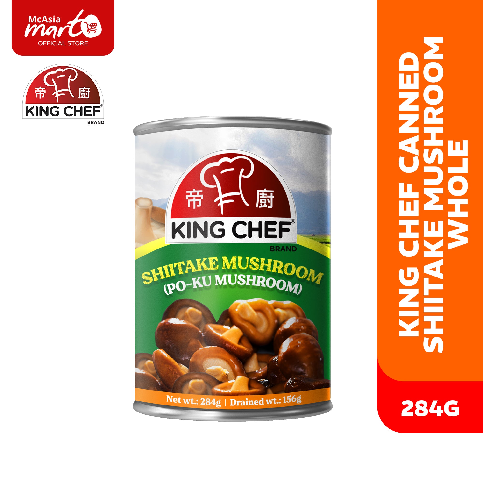 Shop King Chef Canned Shiitake Mushroom Whole 284G at McAsia Mart - You ...